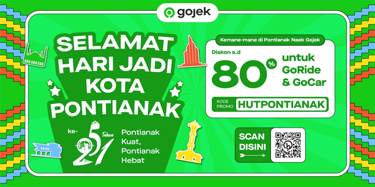 Gojek Beri Diskon 80 Persen Khusus HUT Pontianak - Matrabisnis